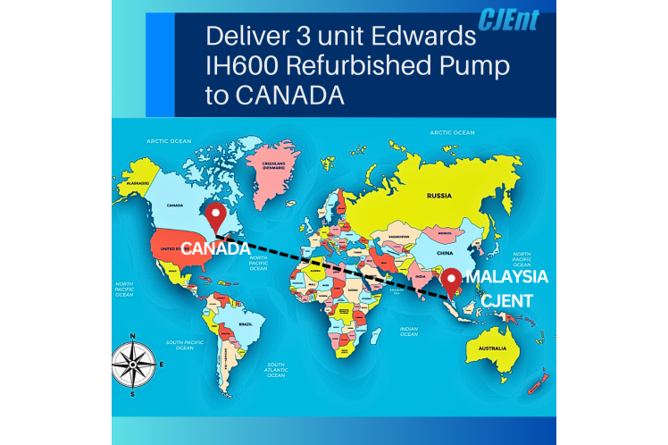 Delivered 3 unit Edwards IH600 Refurbished Pumps to CANADA!