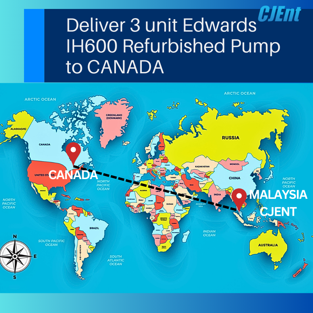 Delivered 3 unit Edwards IH600 Refurbished Pumps to CANADA!